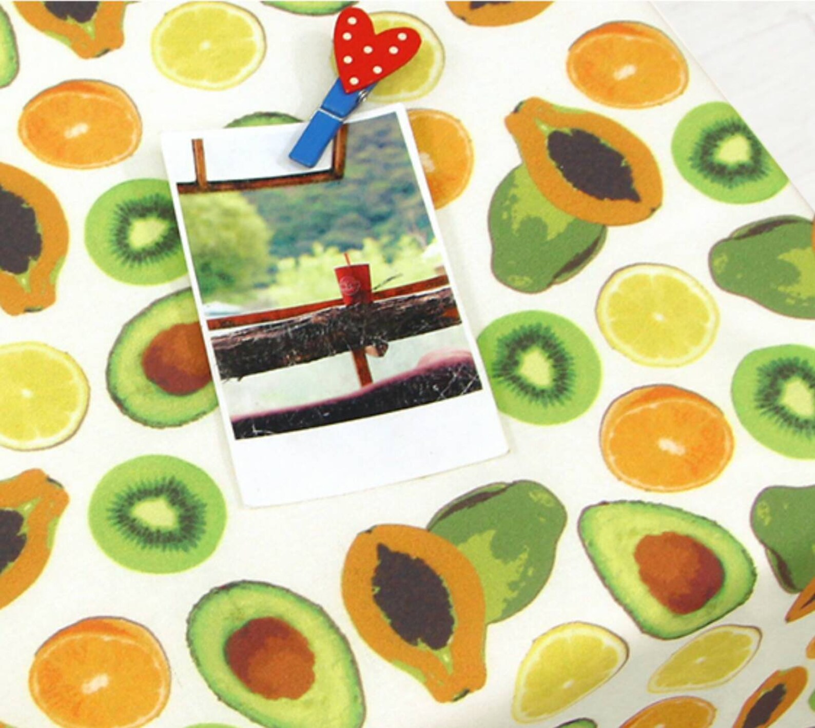 Tropical Fruits Patterned Fabric Made in Korea by Half Yard | Etsy