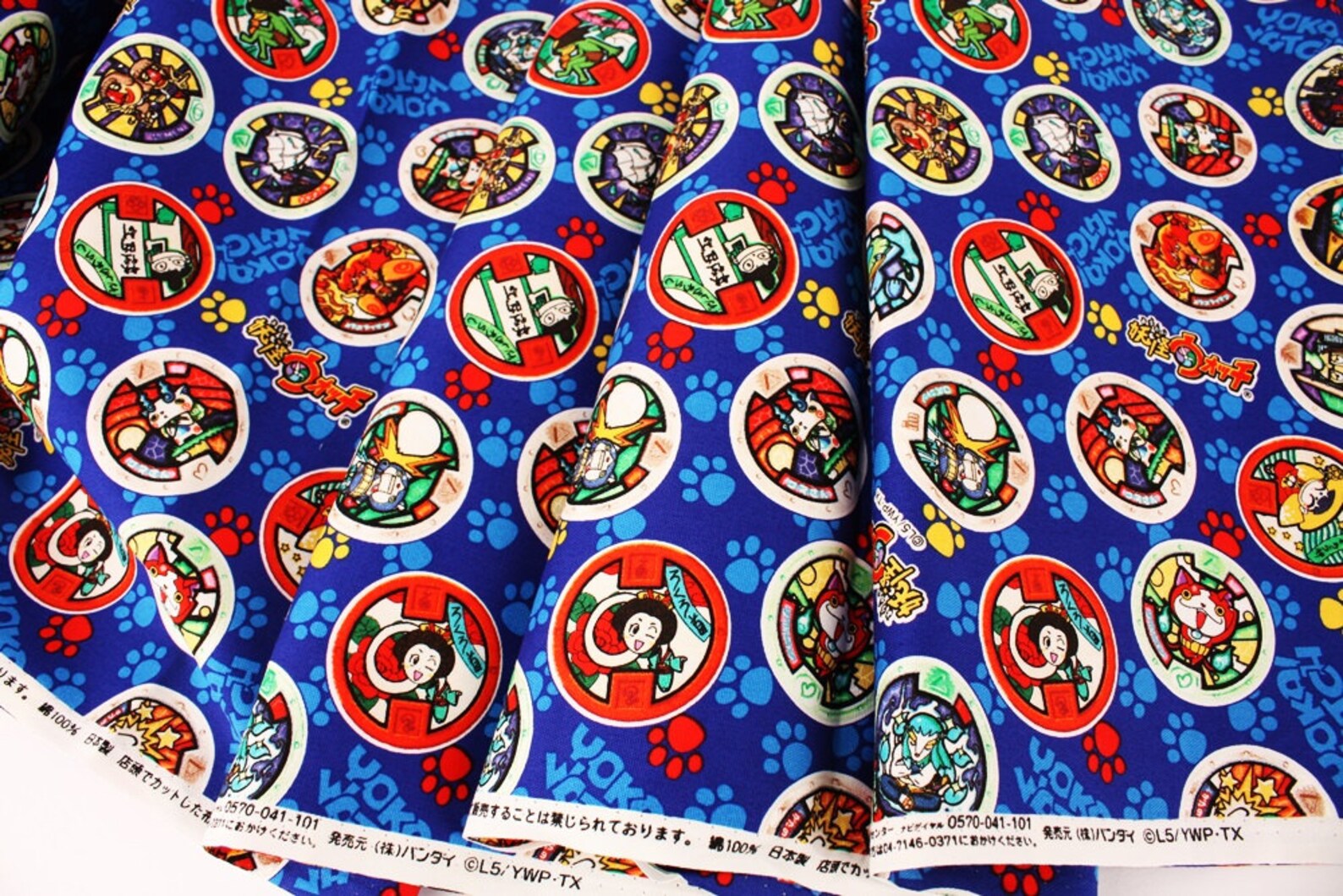 Yokai Watch Medal Character Fabric Made in Japan by the Half - Etsy