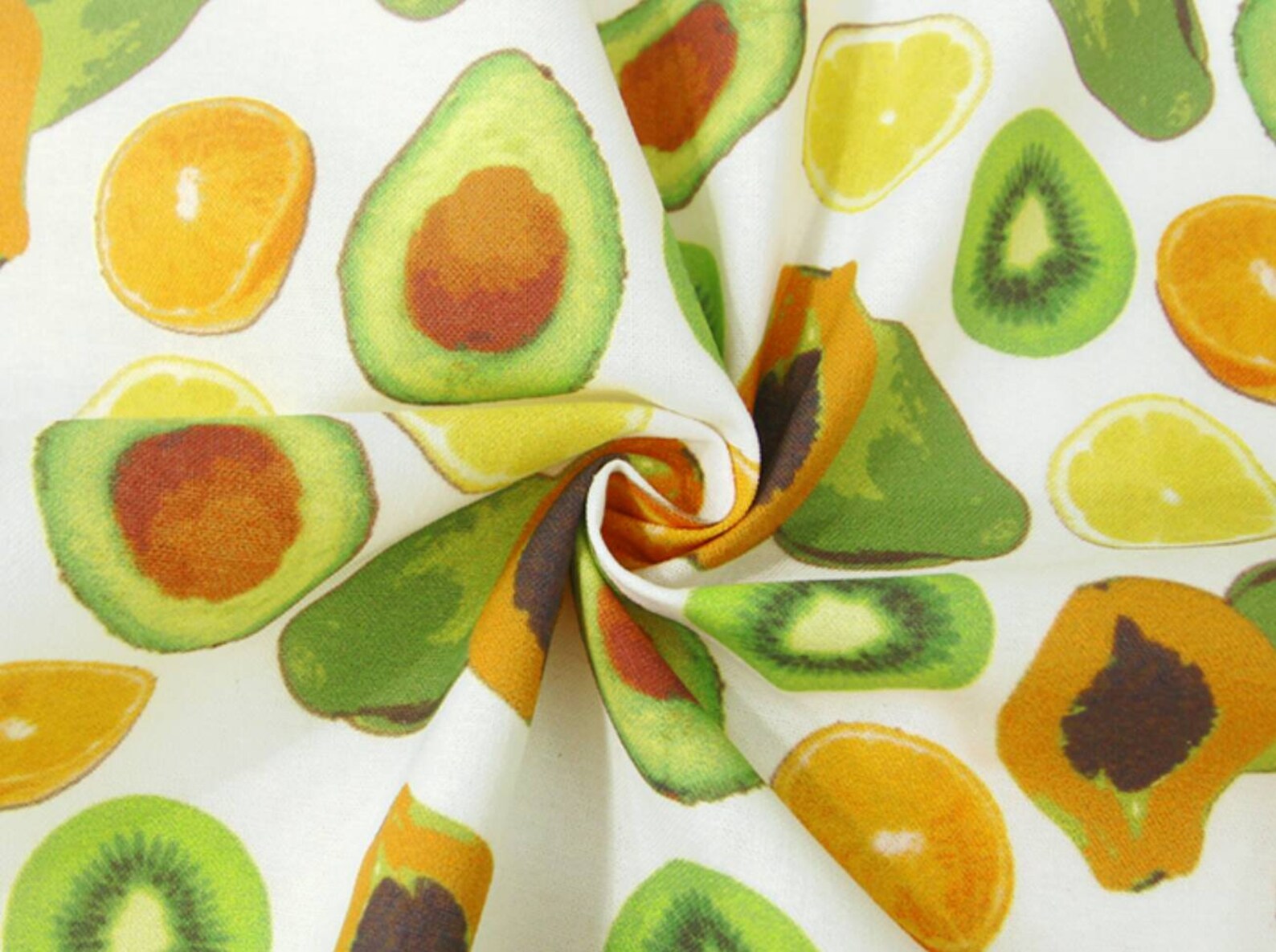 Tropical Fruits Patterned Fabric made in Korea by Half Yard | Etsy