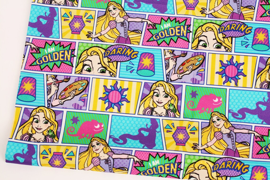 Disney Princess Rapunzel Fabric printed in Korea by the Half | Etsy