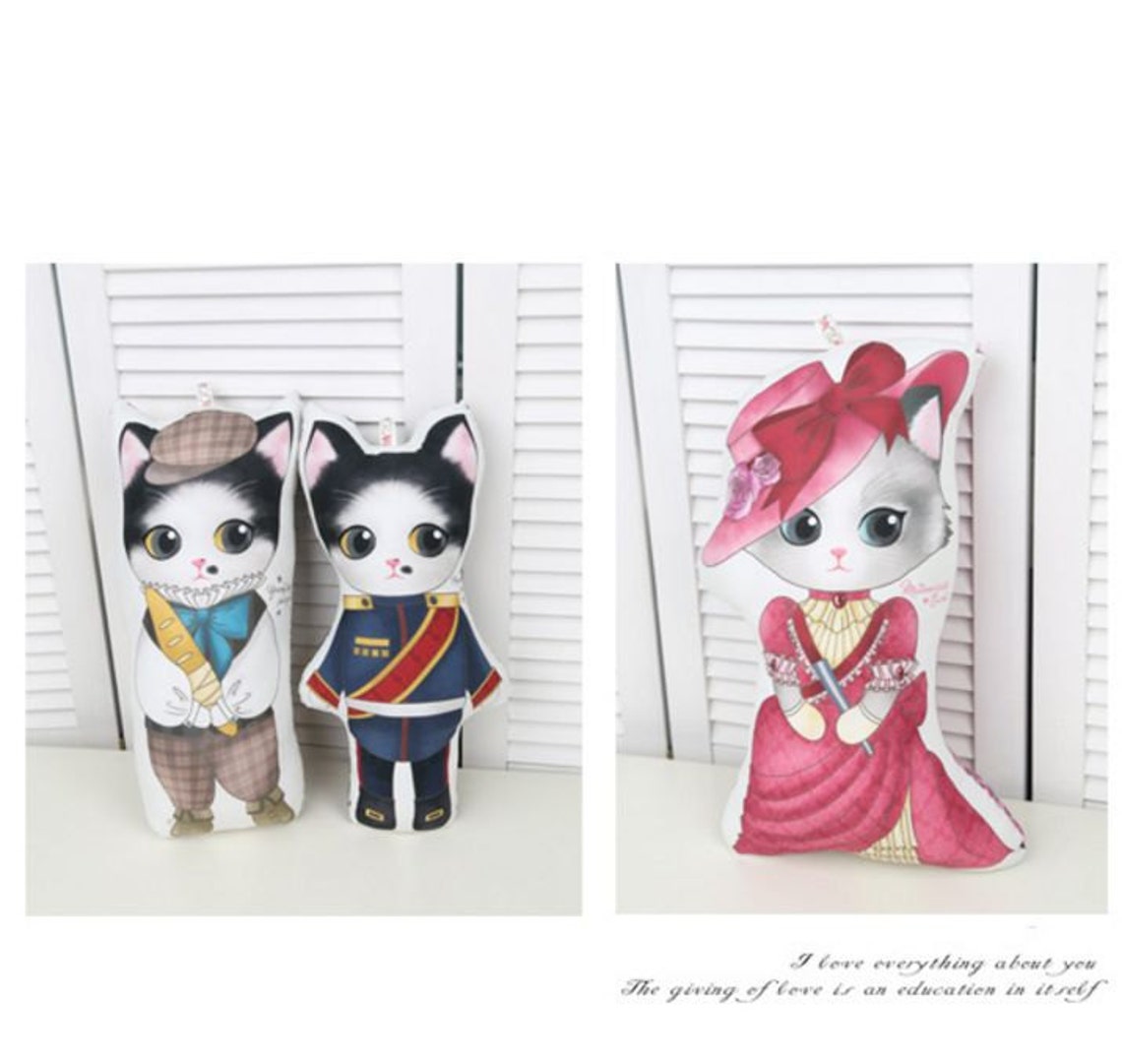 Animal Cat Fabric Doll Paper Fabric sold by the Panel | Etsy