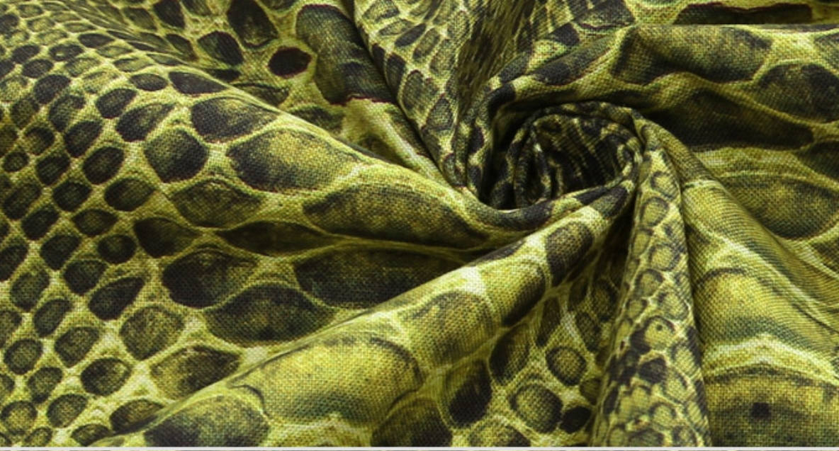 Snake Skin Patterned Fabric Digital Textile Printing Made in - Etsy