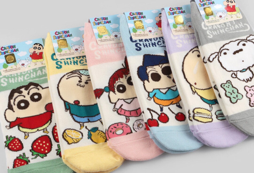 Japan Animation Crayon Shin Chan Patterned Low Cut Socks Women's Socks ...