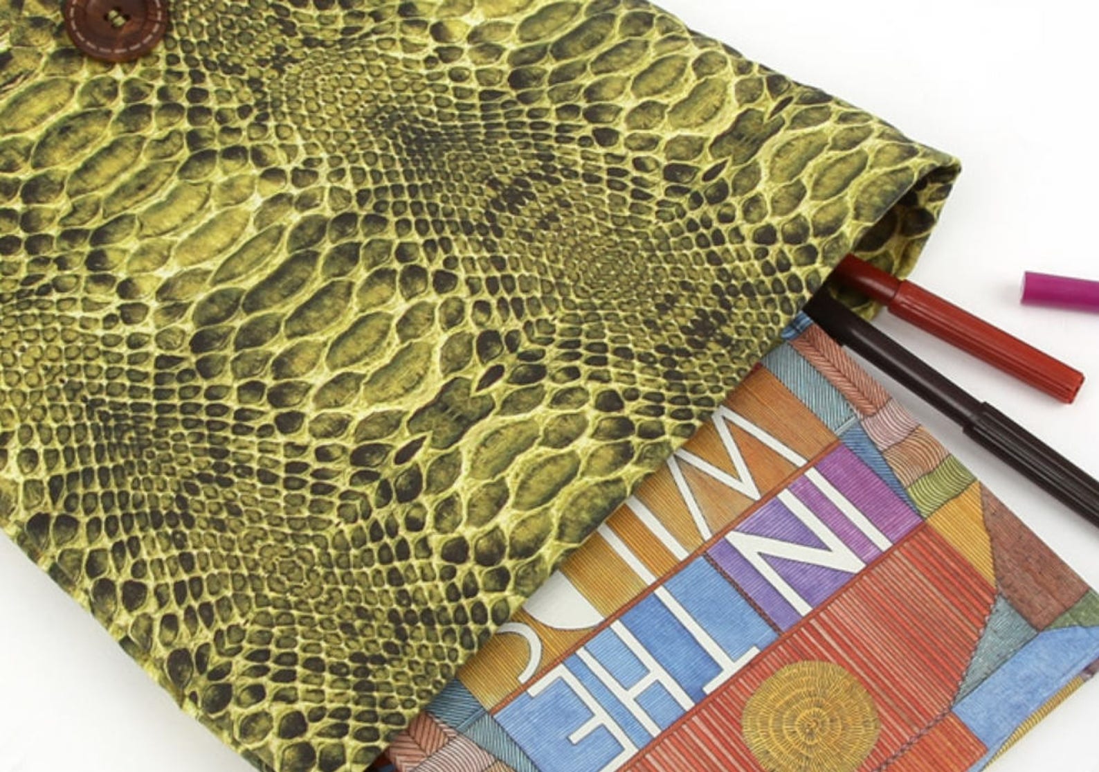 Snake Skin Patterned Fabric Digital Textile Printing Made in - Etsy