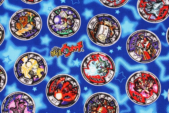 Yokai Watch Character Fabric Made in Japan by the Half Yard | Etsy