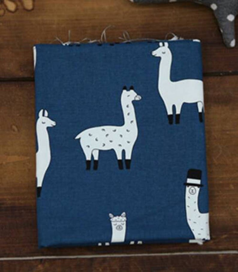 Animal Llama Lama Character Fabric Made in Korea by the Half - Etsy