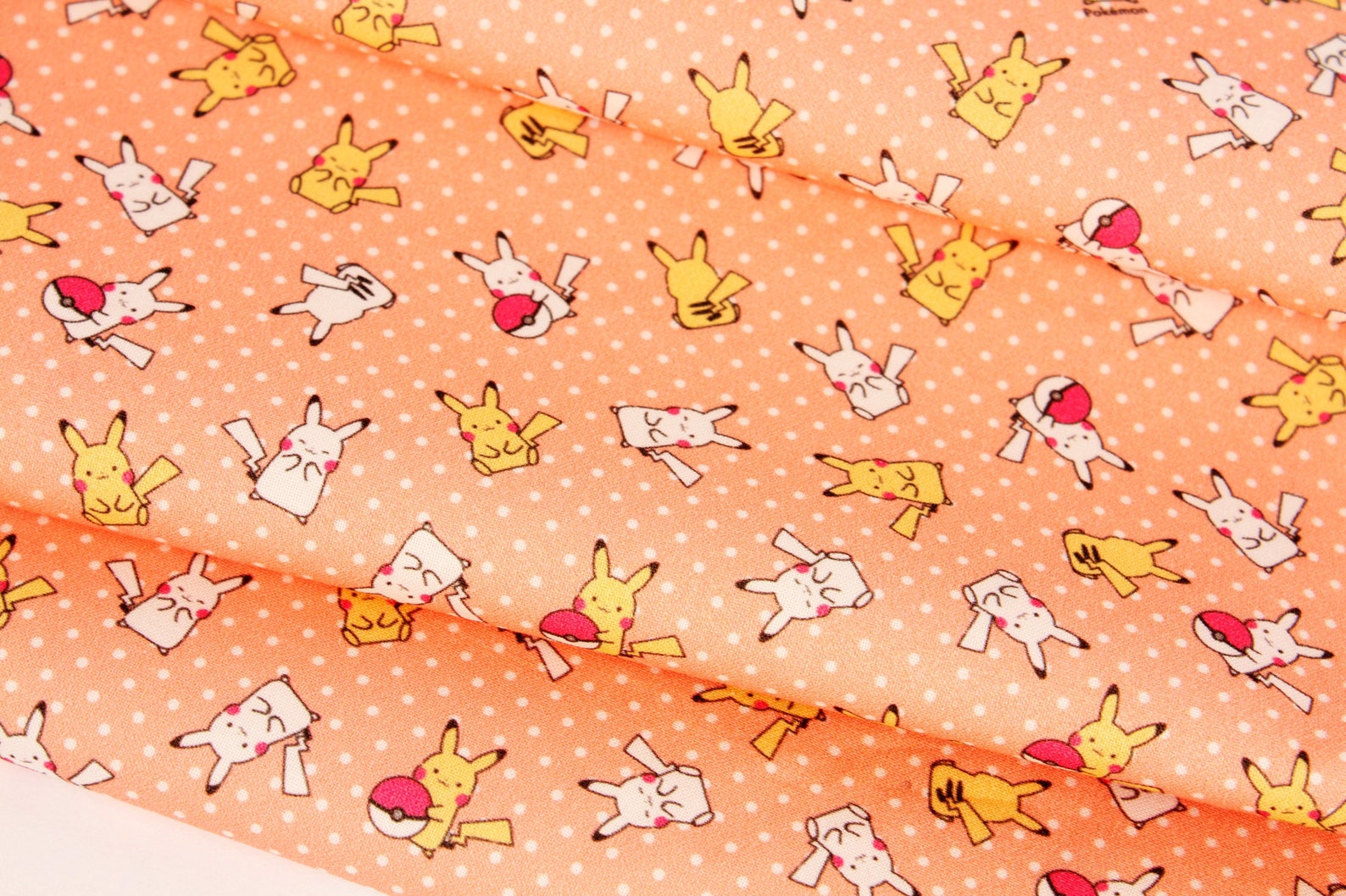Pocket Monster PokemonMetamon Pikachu Pokemonball Fabric | Etsy