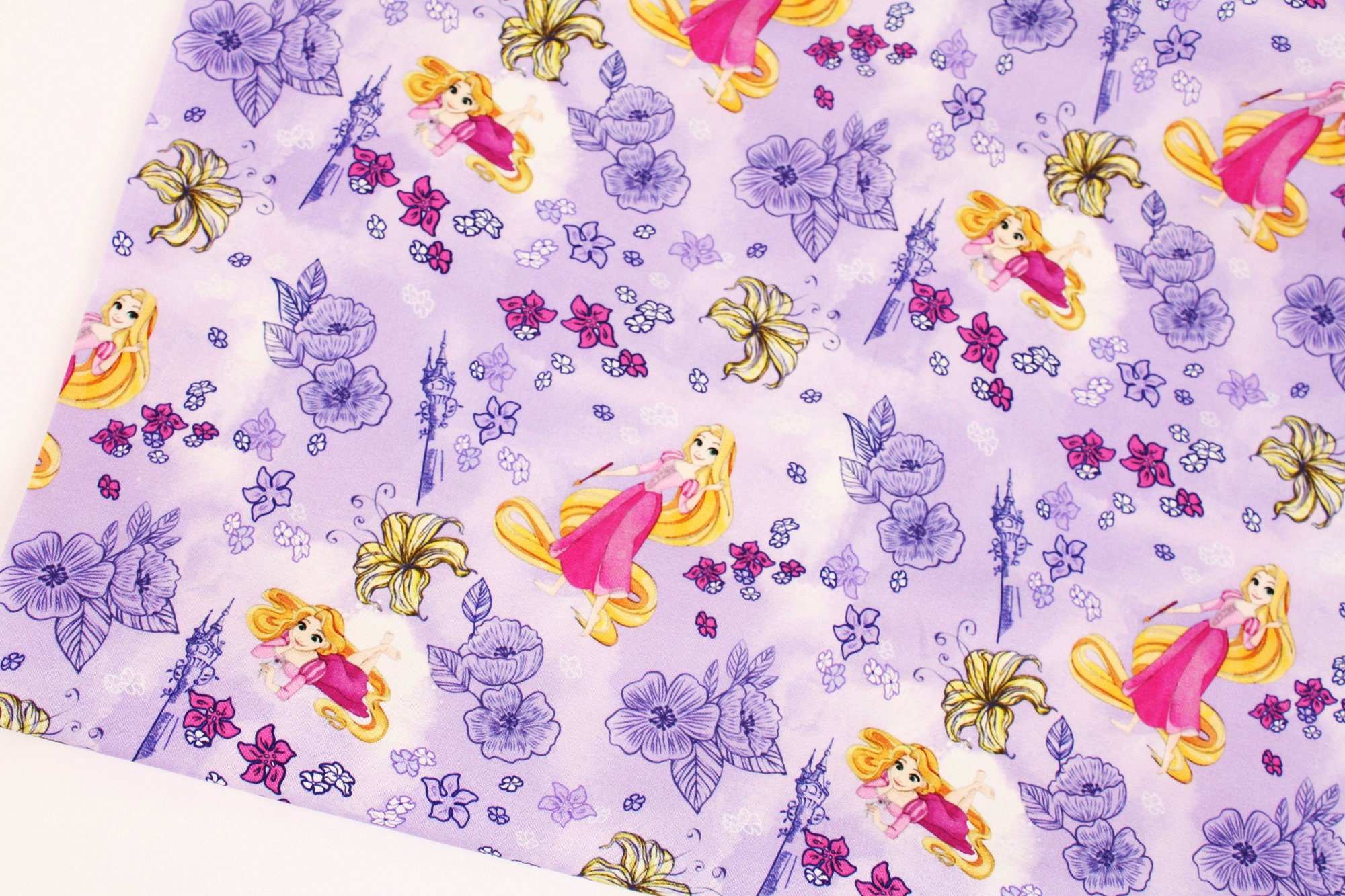 Disney Princess Rapunzel Fabric Printed in Korea by the Half - Etsy