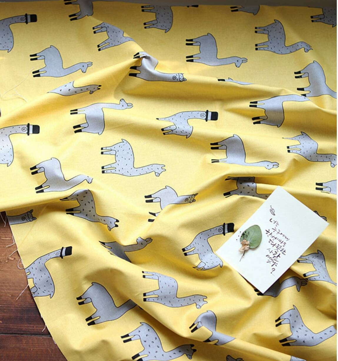 Animal Llama Lama Character Fabric Made in Korea by the Half - Etsy