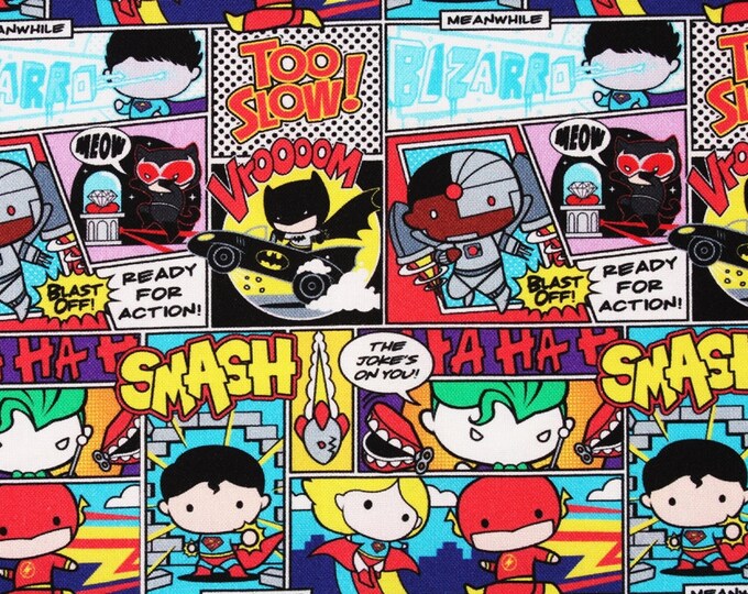 Justice League Super Heroes Character Fabric Made in Korea DC - Etsy