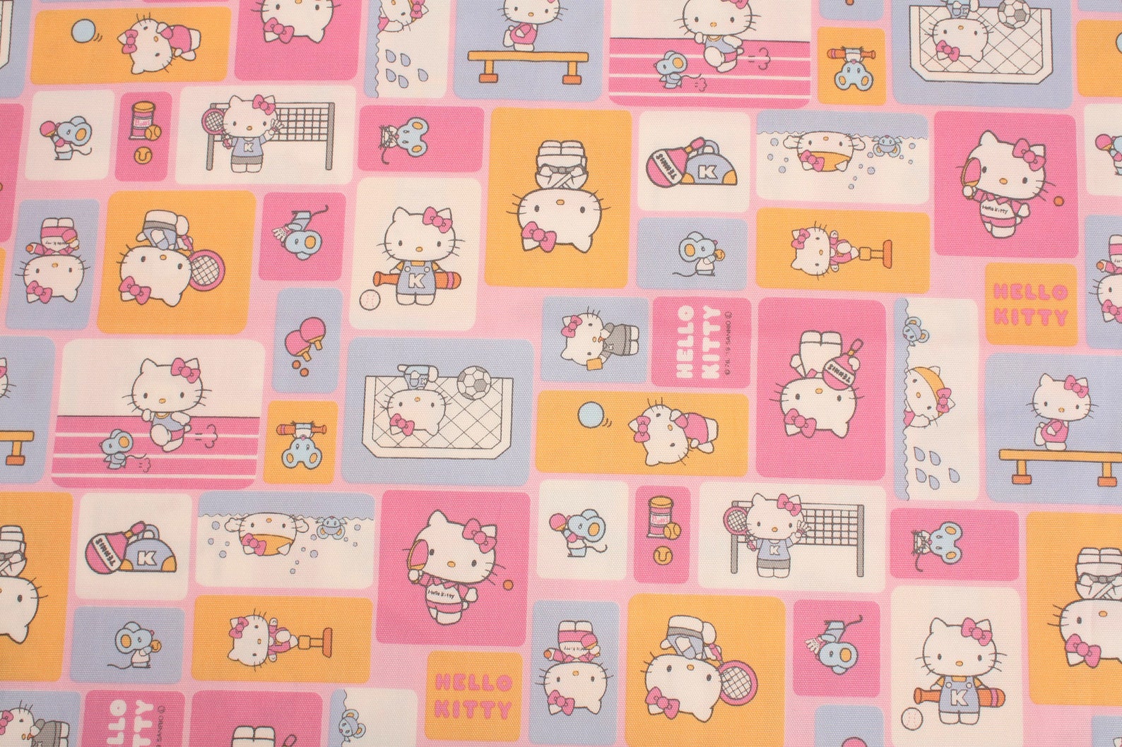 Hello Kitty Character Oxford Cotton Fabric made in Japan by | Etsy
