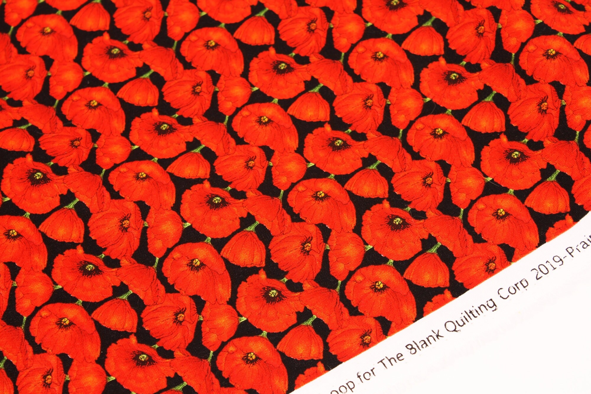 Poppy Printed Fabric for Blank Quilting by the Half Yard - Etsy UK