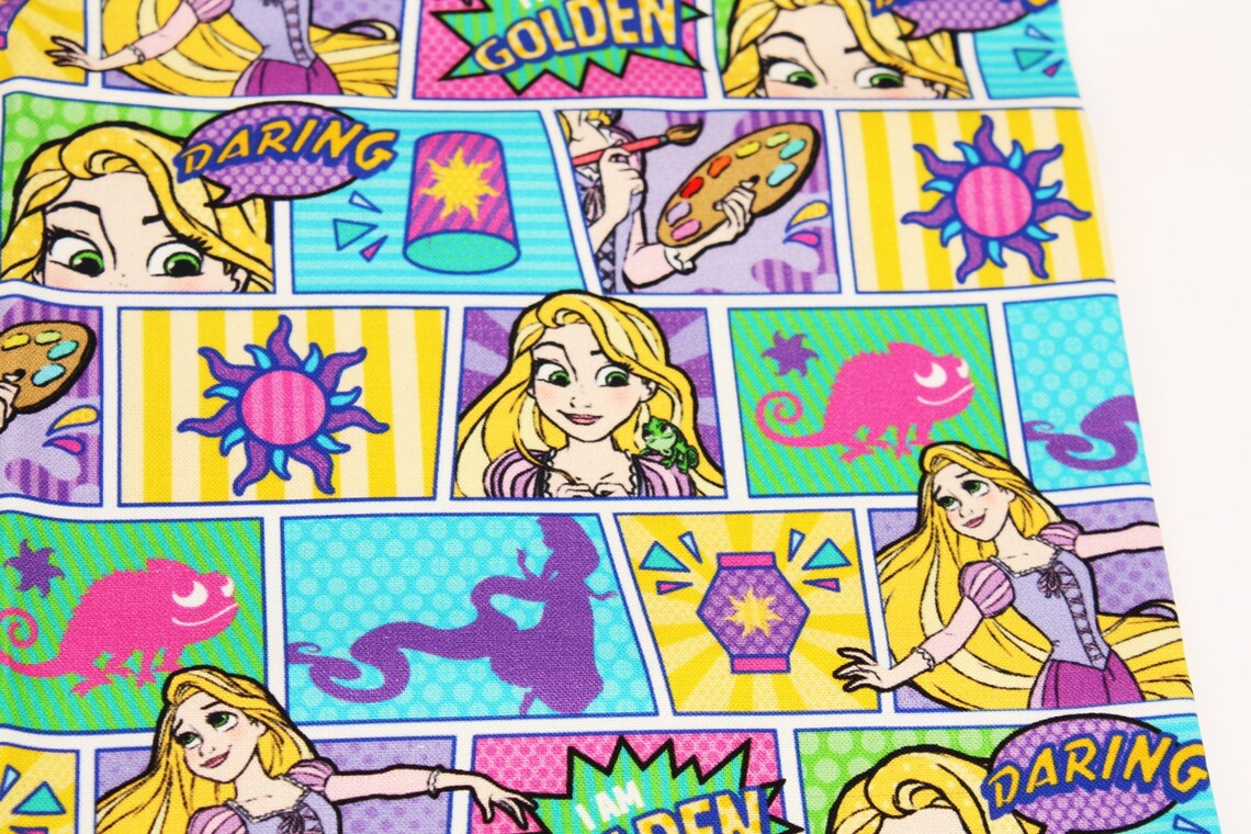 Disney Princess Rapunzel Fabric printed in Korea by the Half | Etsy