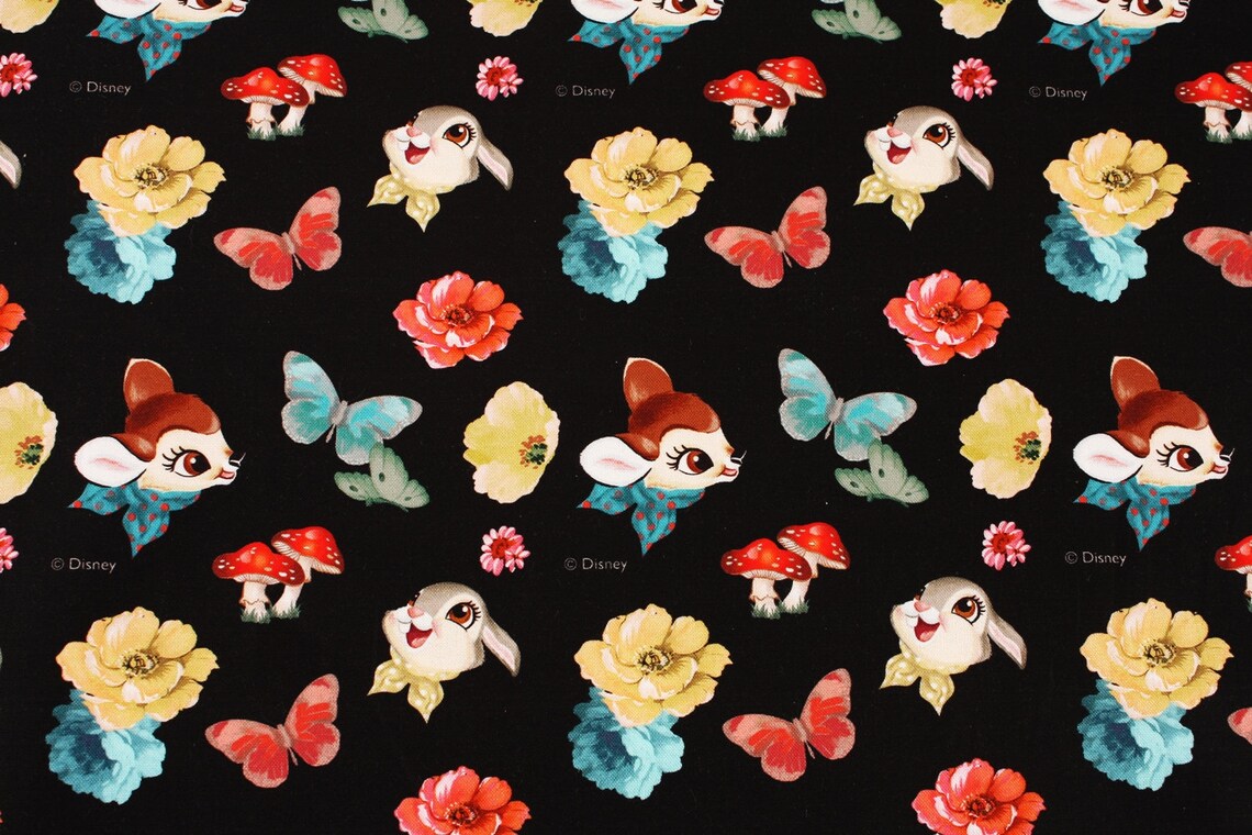 Disney Bambi Thumper Face printed in Korea by the Half Yard | Etsy