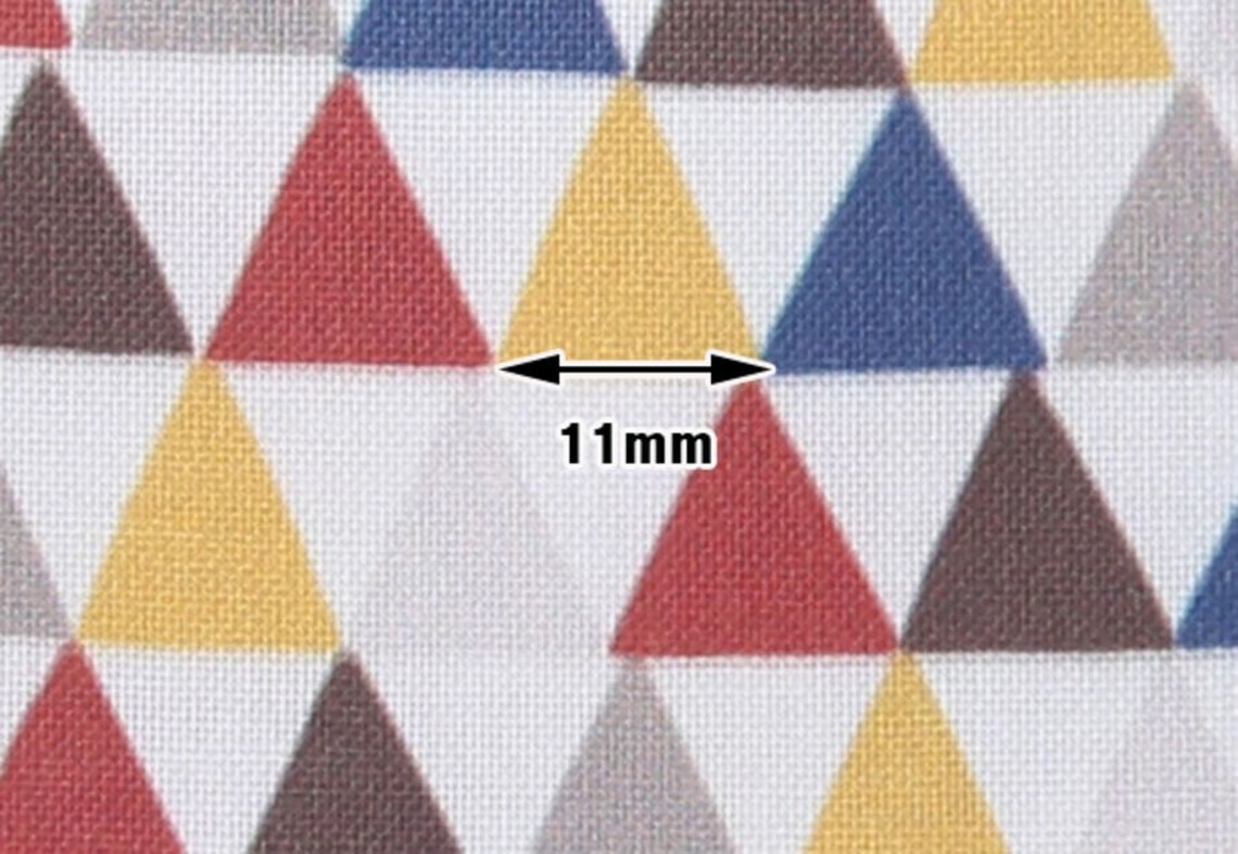 Colorful Triangle Patterned Fabric Cute Kids Sewing Quilt - Etsy