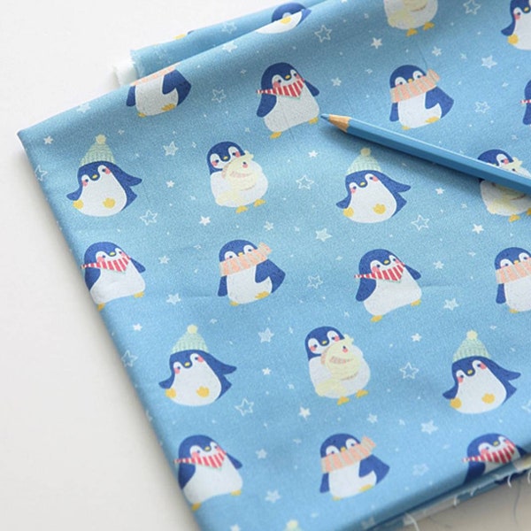Penguin Fabric - Etsy