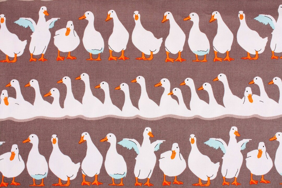 Goose Family Printed Fabric Made in Korea by Half Yard Oxford - Etsy