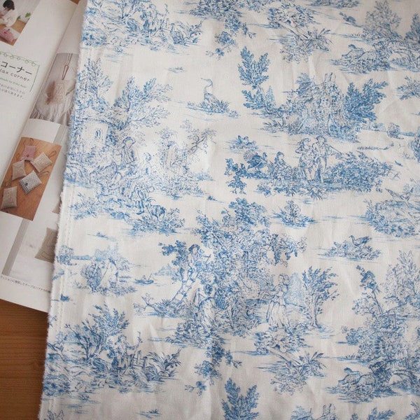 Toile Fabric by the Yard - Etsy