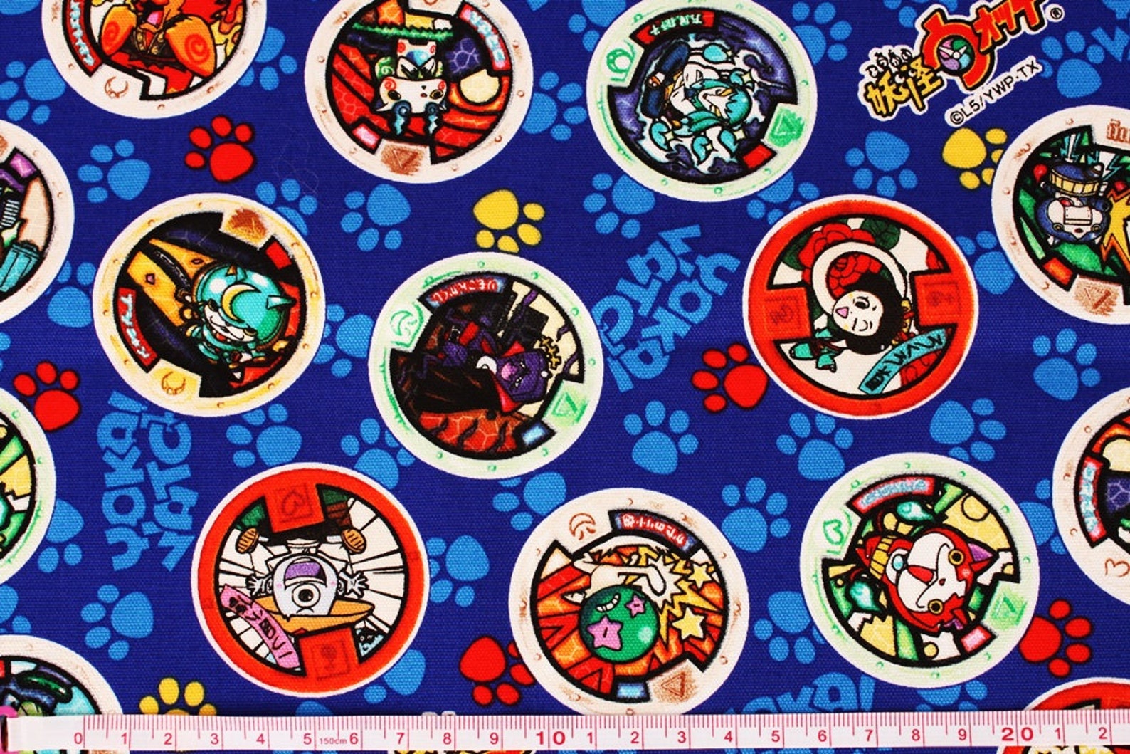 Yokai Watch Medal Character Fabric Made in Japan by the Half - Etsy