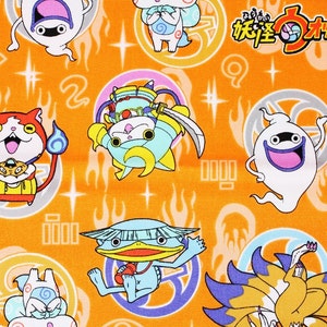 Yokai Watch Character Fabric Made in Japan by Half Yard - Etsy