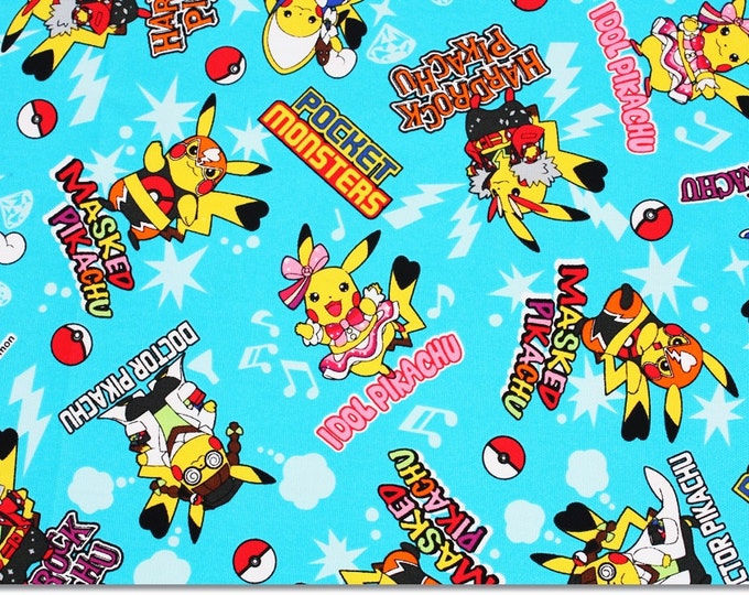 Pocket Monster Character Fabric Made in Japan / Pokemon - Etsy