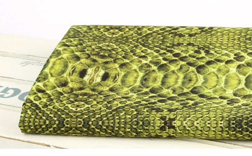 Snake Skin Patterned Fabric Digital Textile Printing Made in - Etsy