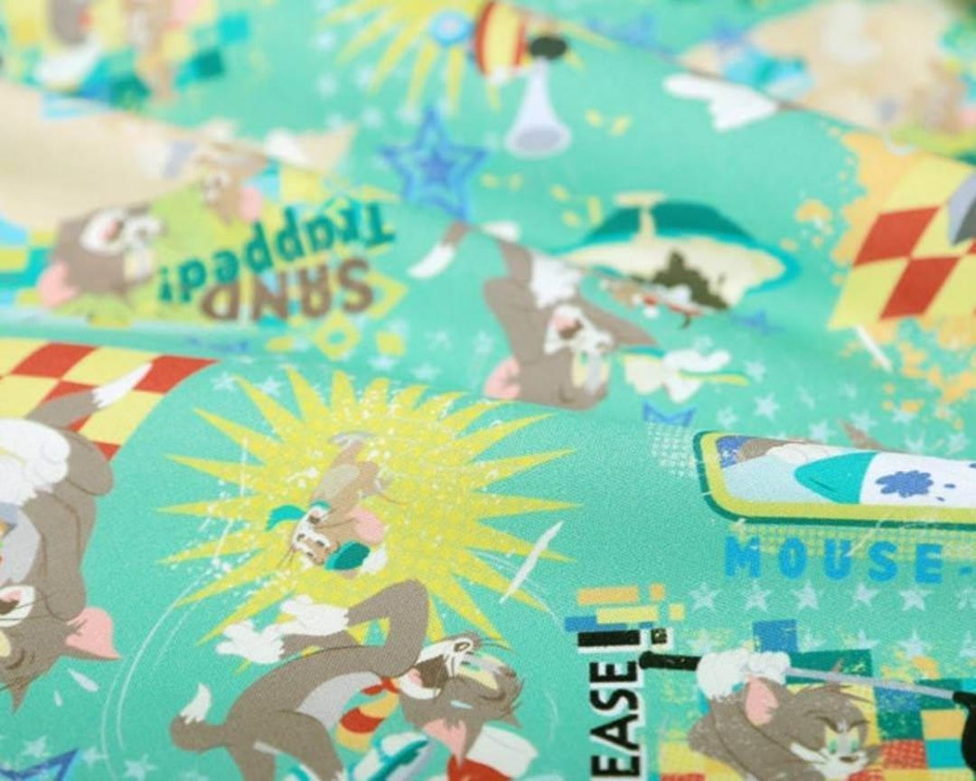 Tom and Jerry Character Fabric Made in Korea by the Half Yard - Etsy