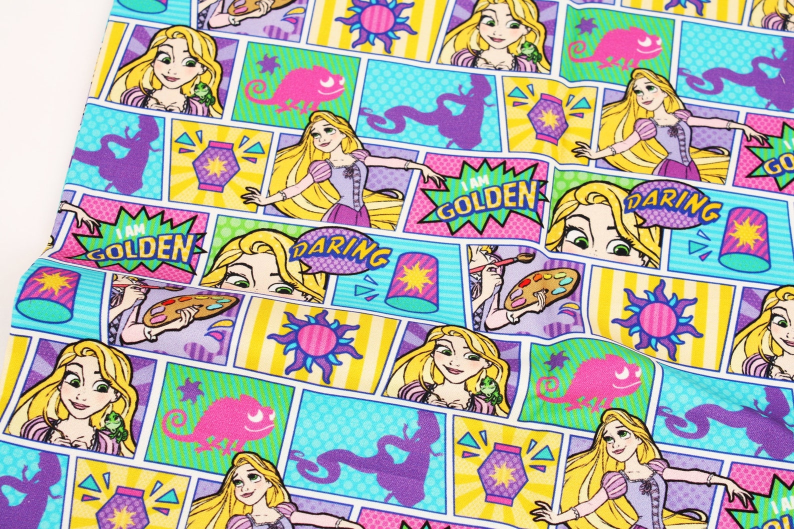 Disney Princess Rapunzel Fabric printed in Korea by the Half | Etsy