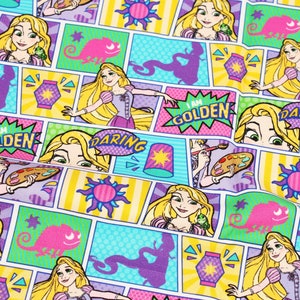 Disney Princess Rapunzel Fabric Printed in Korea by the Half - Etsy