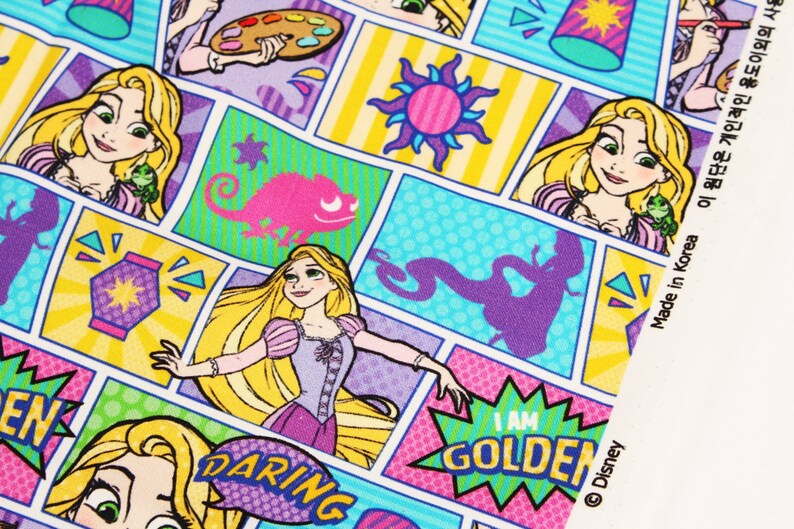 Disney Princess Rapunzel Fabric printed in Korea by the Half | Etsy