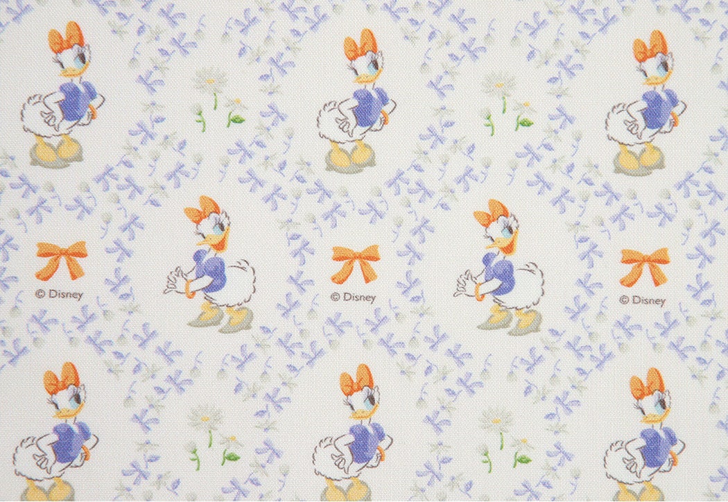 Disney Daisy Duck Ribbon Flower Pattern Fabric Printed in - Etsy