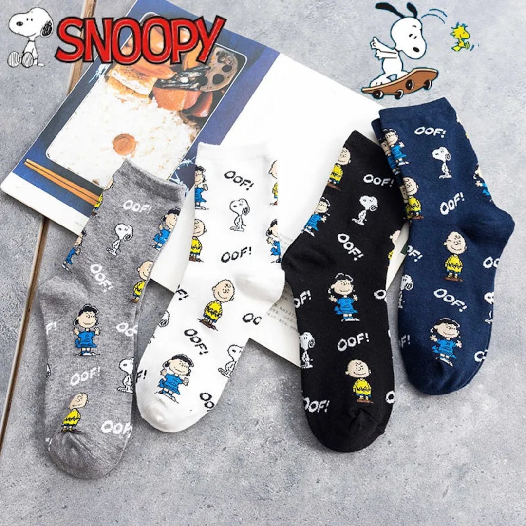 Snoopy Peanuts OOF Patterned Low Cut Socks Women's Socks - Etsy