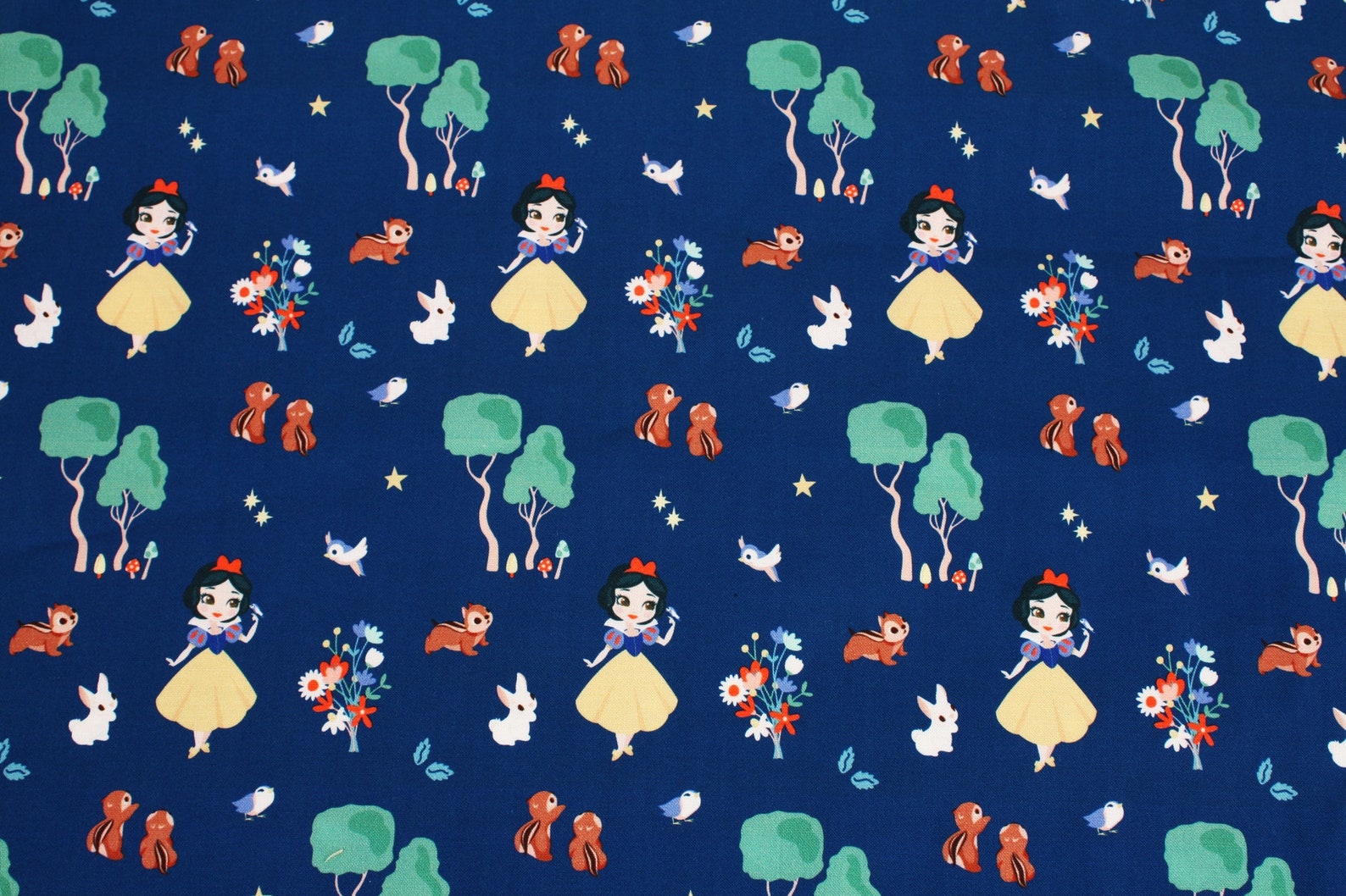 Disney Princess Snow White Fabric Printed in Korea by the Half | Etsy