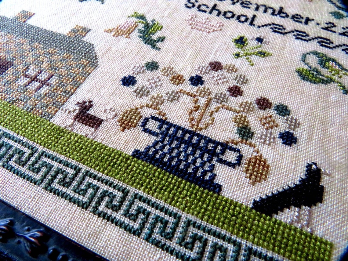 Mary Ann Cleaver 1861, a Cross Stitch Reproduction Pdf Sampler Chart - Etsy