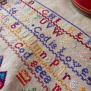 Hannah Austin, a Reproduction Sampler, Pdf Chart - Etsy