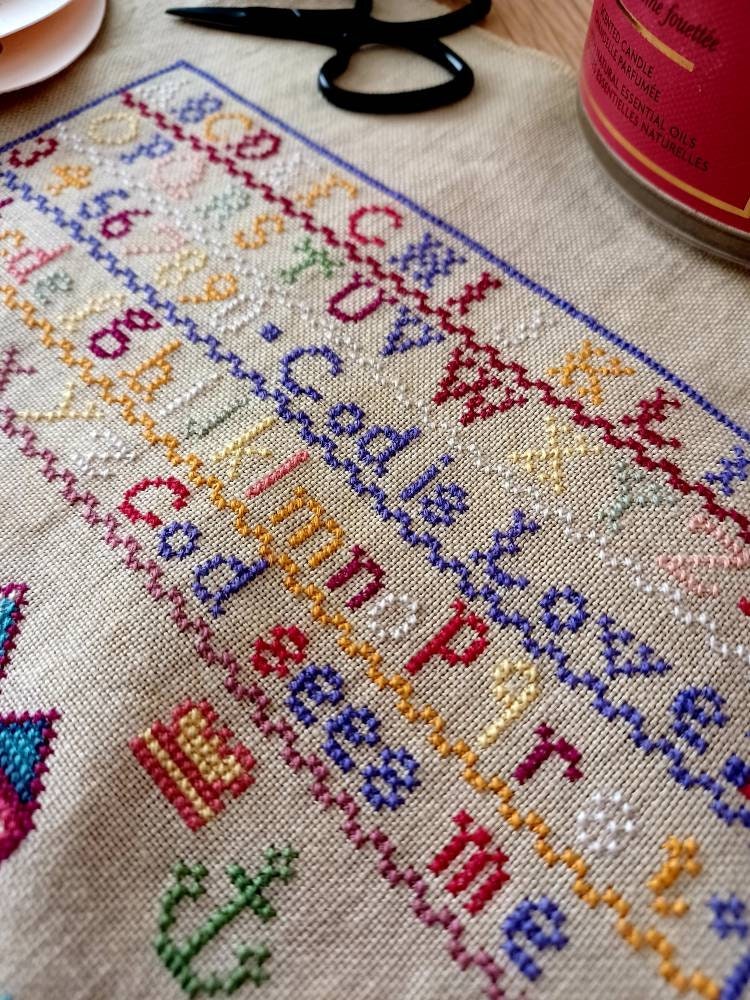 Hannah Austin, a Reproduction Sampler, Pdf Chart - Etsy