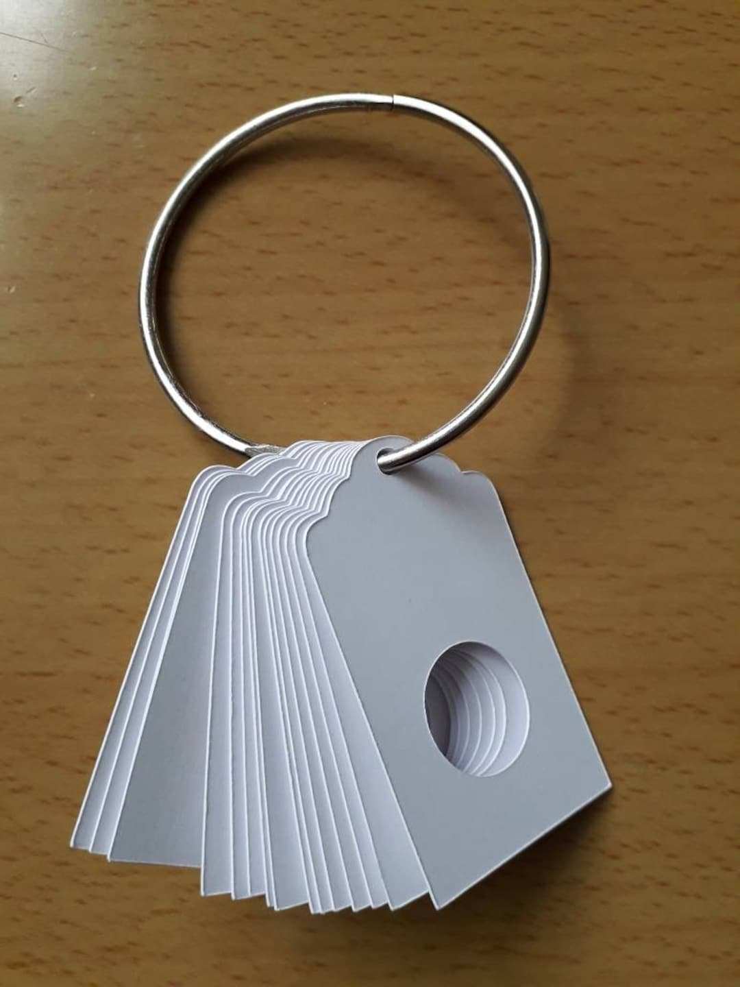 20 White Thread/floss Drops and Metal Ring. - Etsy