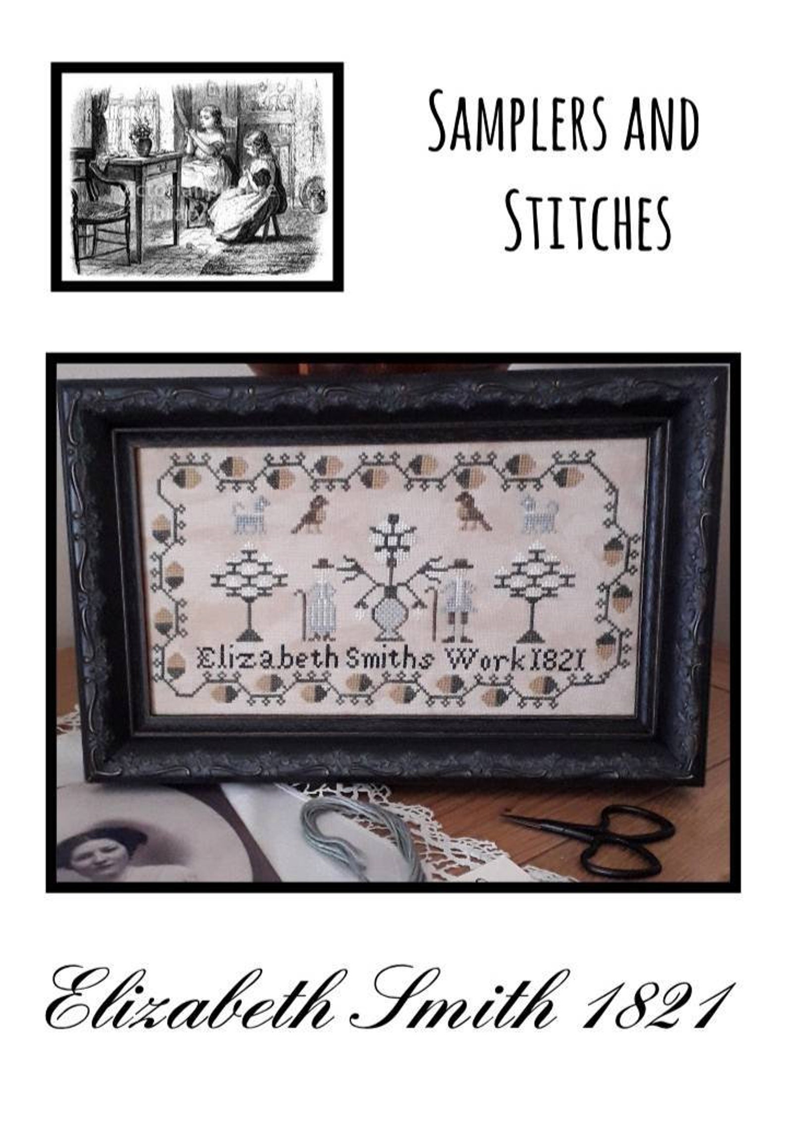 Elizabeth Smith 1821 Reproduction Cross Stitch Sampler PDF Pattern - Etsy