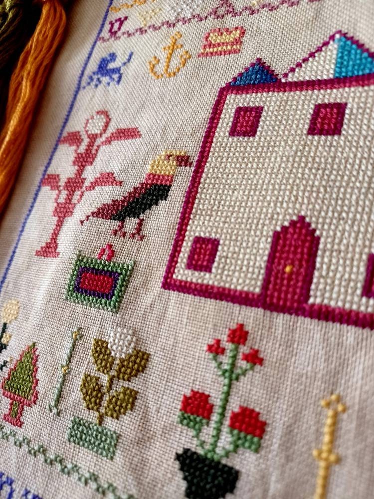 Hannah Austin, a Reproduction Sampler, Pdf Chart - Etsy