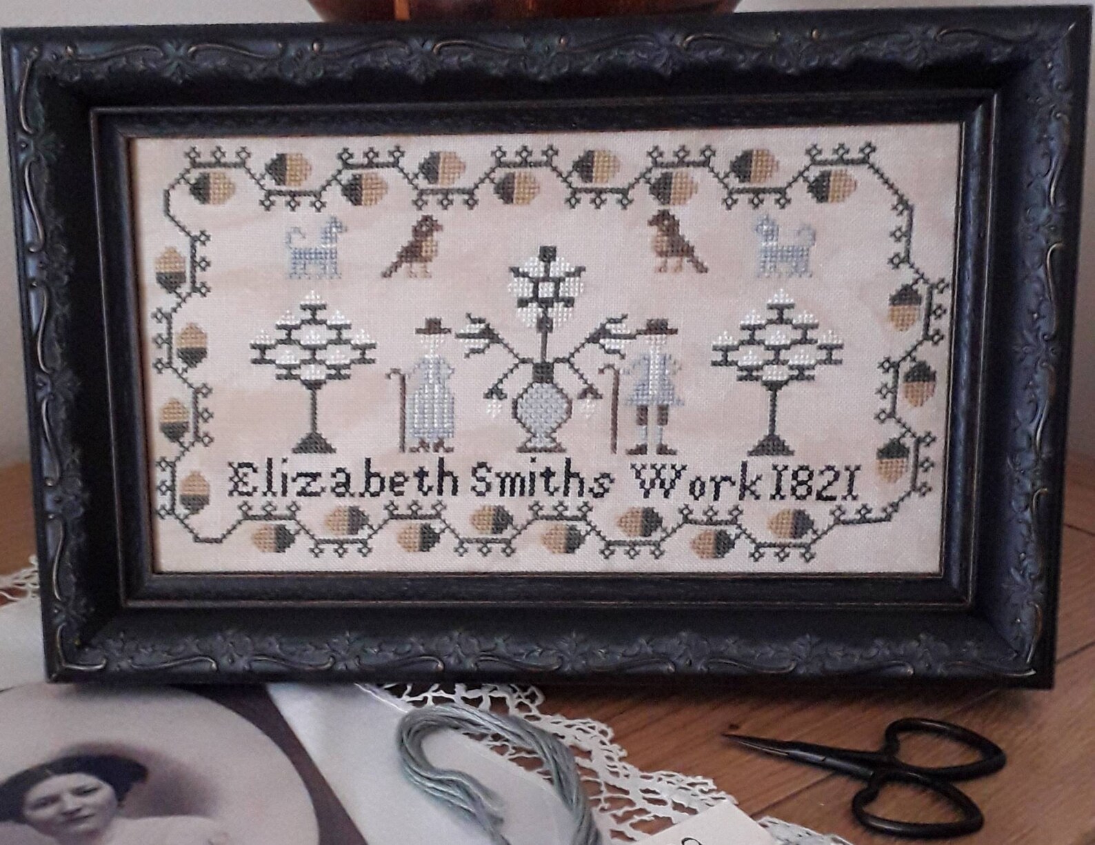 Elizabeth Smith 1821 Reproduction Cross Stitch Sampler PDF Pattern - Etsy