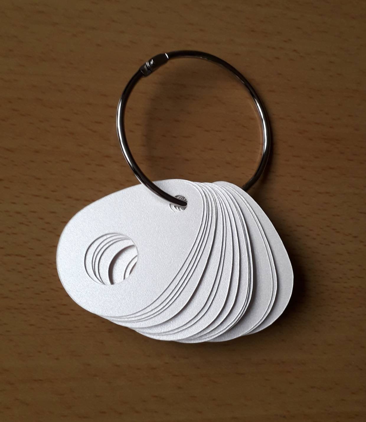 20 Ivory Thread/floss Drops and Metal Ring. - Etsy