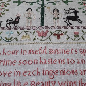 Elizabeth Canwell 1795 Reproduction Pdf Cross Stitch Sampler Chart - Etsy