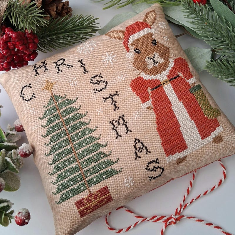 Cross Stitch Bunny Winter - Etsy