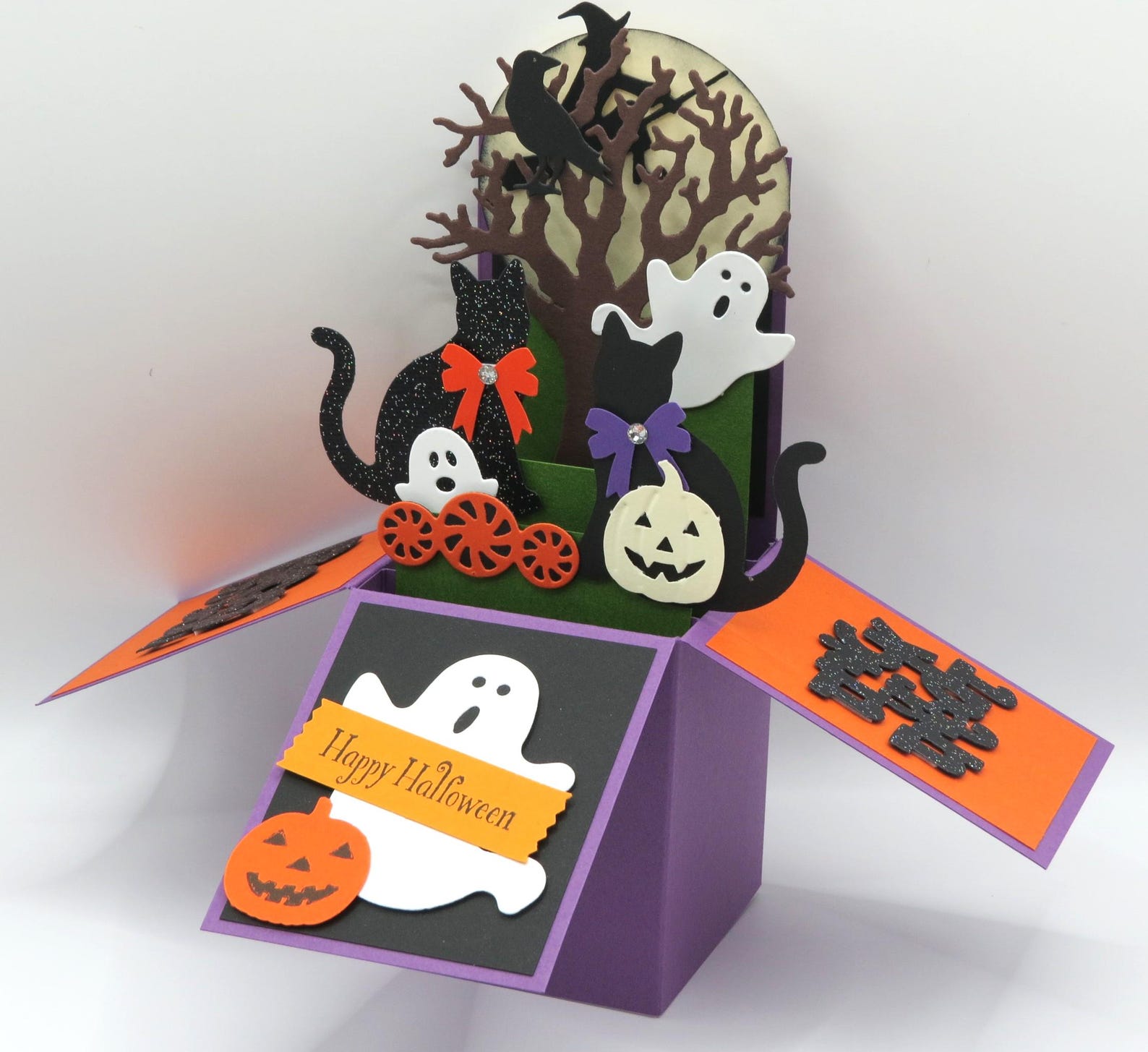 Happy Halloween Pop up Card, Trick or Treat Handmade Halloween Card ...