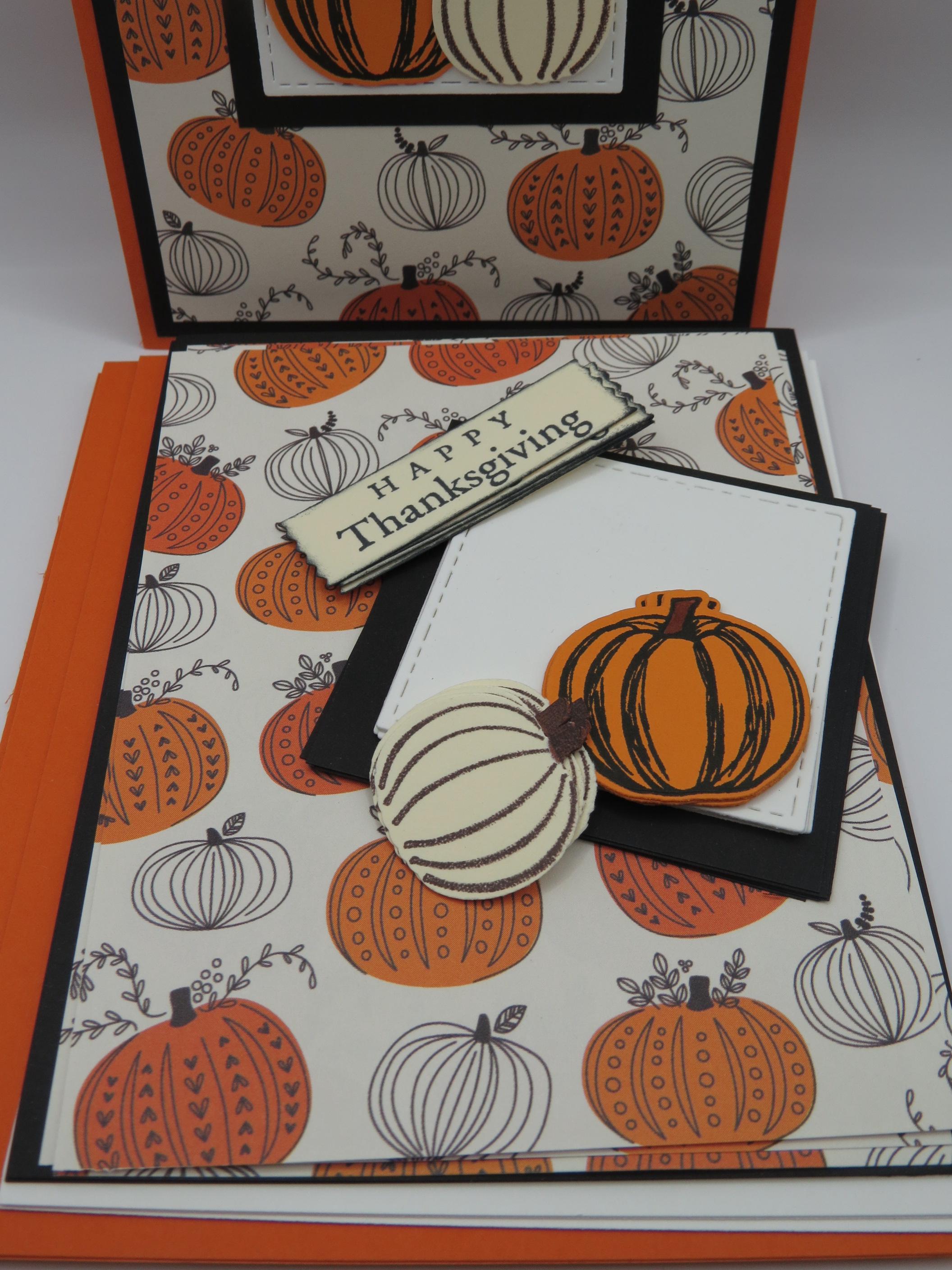 Handmade Thanksgiving Card Kit 6 Cards, Fall or Thanksgiving, Fall ...