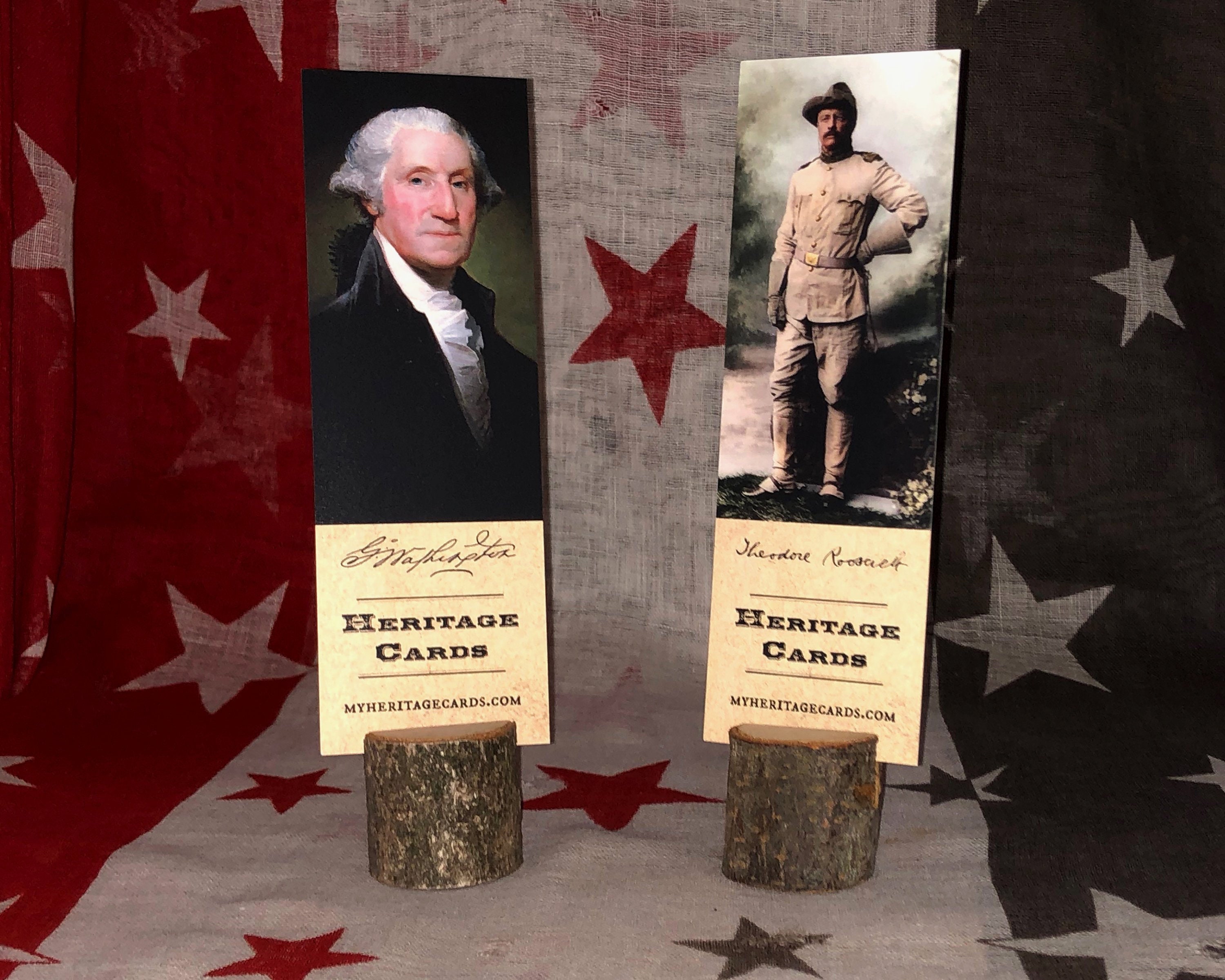 George Washington & Teddy Roosevelt - 2 Bookmarks | 2" X 6" Soft Touch ...
