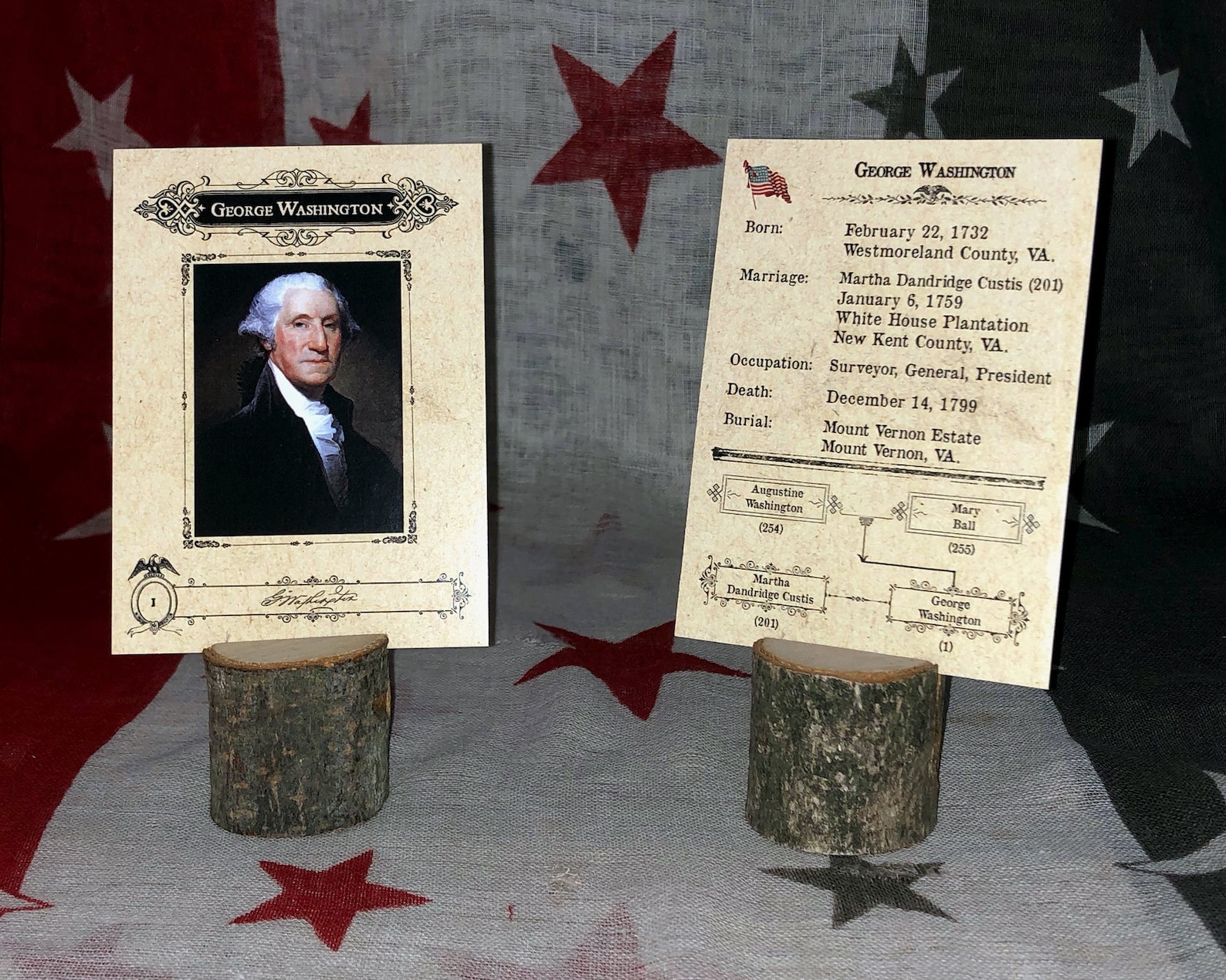 George Washington Heritage Trading Card 2.75" X 3.75" | American ...
