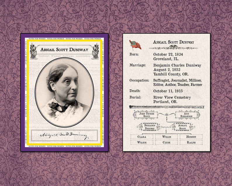 Elizabeth Cady Stanton Heritage Trading Card Suffrage Movement ...