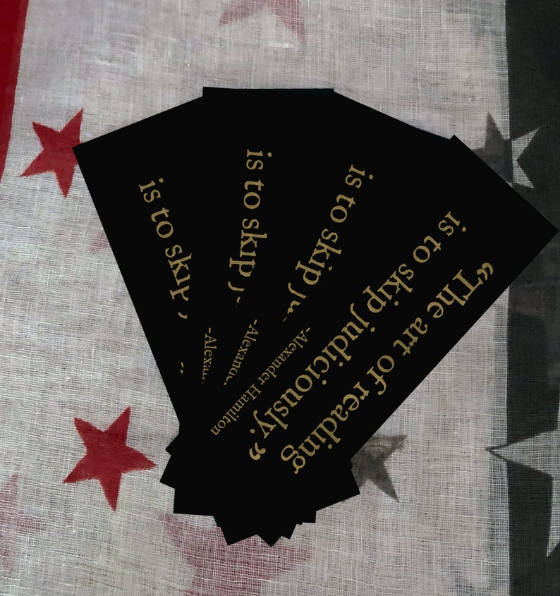 5 Alexander Hamilton Bookmarks Broadway Musical 2 X - Etsy