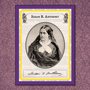 25 Suffragists Heritage Trading Cards Set: Susan B. Anthony, Ida Wells ...